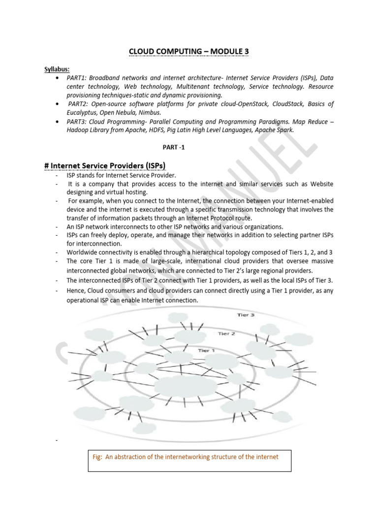 M3 Cloud Computing (1) | PDF | Apache Hadoop | Computer Network