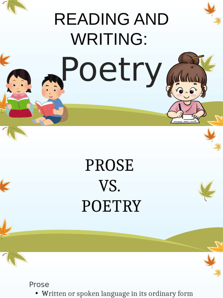 Reading and Writing Poetry | PDF | Poetry | Metre (Poetry)