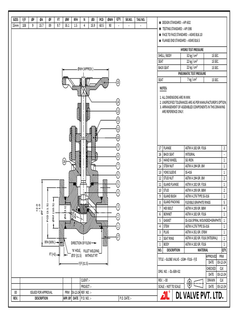 Forged Globe Valve | PDF | Plumbing | Mechanical Engineering