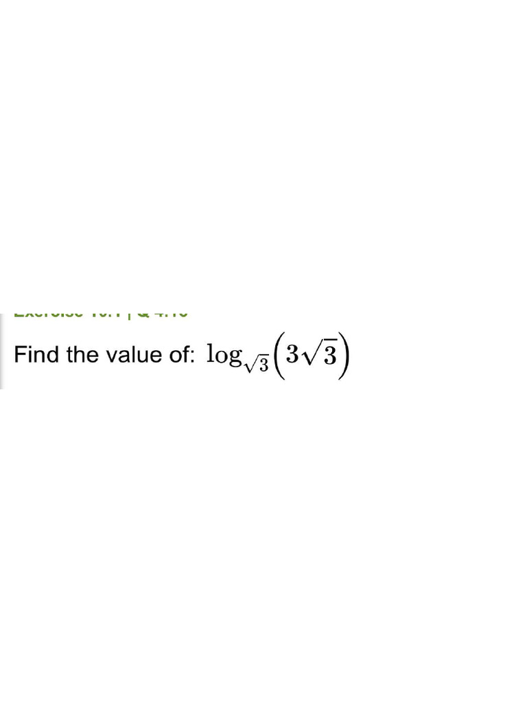 Logarithm Assignment | PDF