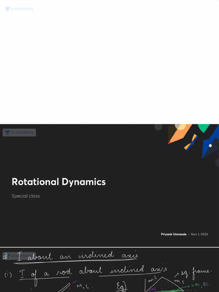 Rotational Dynamics With Anno | PDF