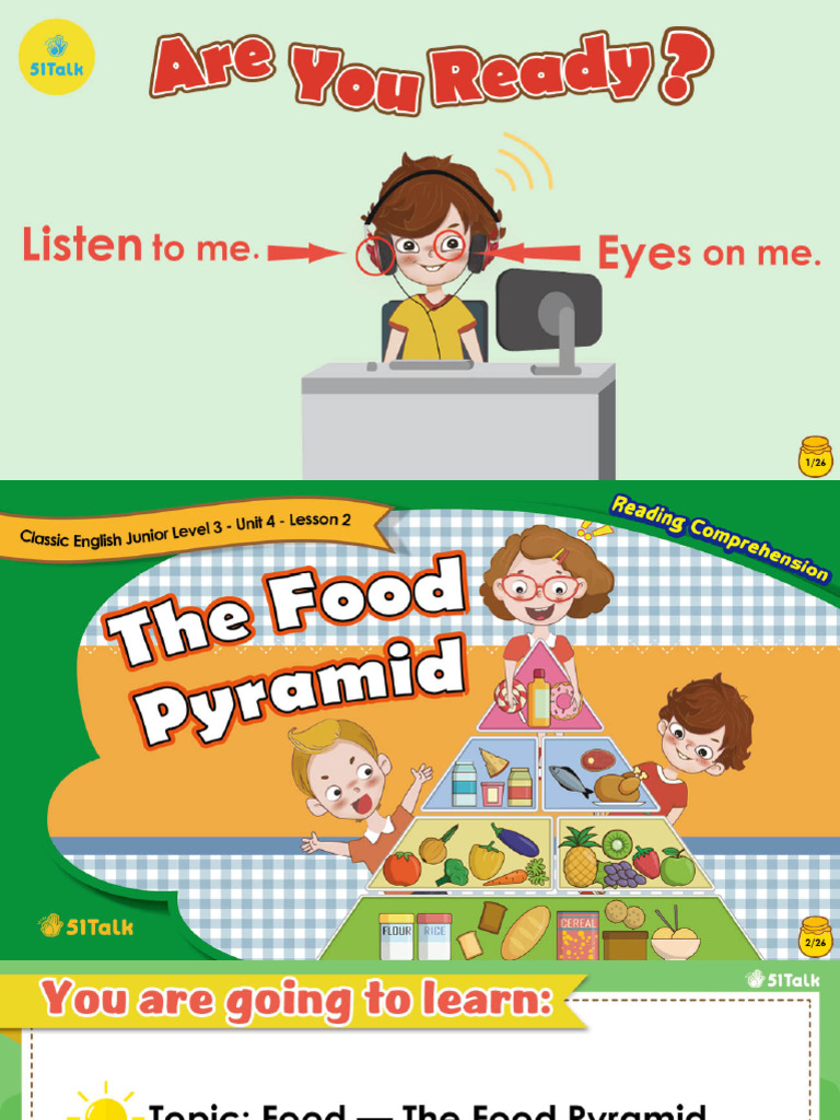 Level 3 - Unit 4 - Lesson 2 - The Food Pyramid | PDF