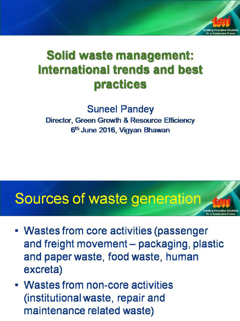 TS-1 - TERI - Solid Waste Management - Best Practices | PDF
