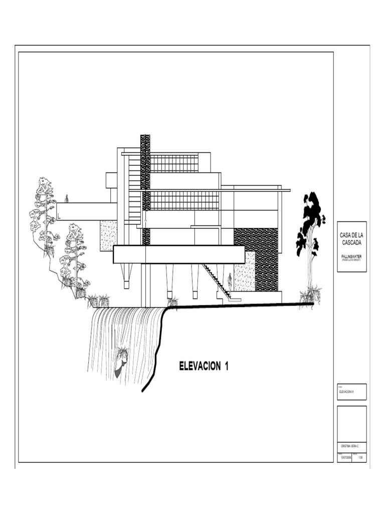 Casa de La Cascada-Elevacion 1 | PDF