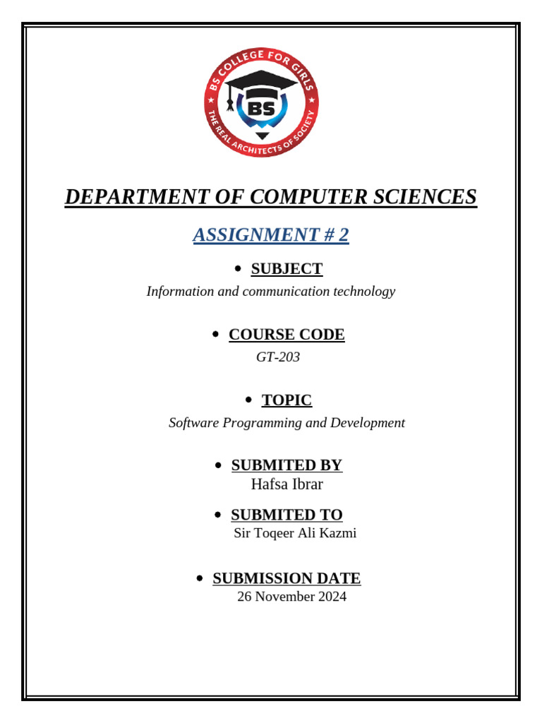 2 Assignment of Ict | PDF | Software | Operating System