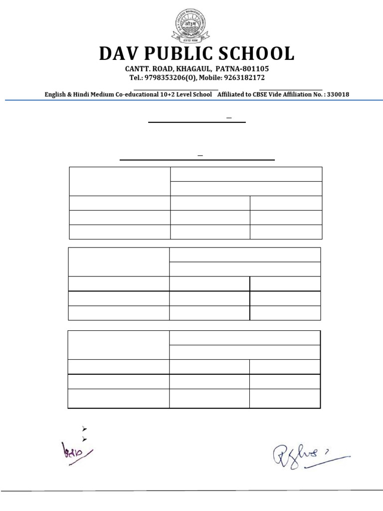 DAV School Periodic Test III Schedule 2024 | PDF | Higher Education ...