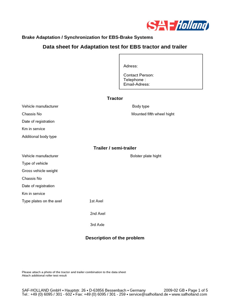 BrakeTech Brake Adaptation EBS en-DE | PDF | Brake | Truck