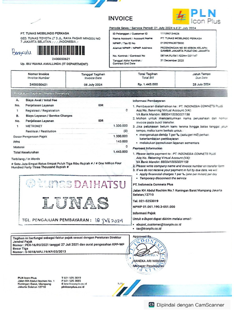 Indonesia Comnet Plus1 2400050621 | PDF