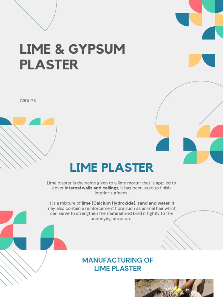 Lime and Gypsum Plaster | PDF | Lime (Material) | Plaster