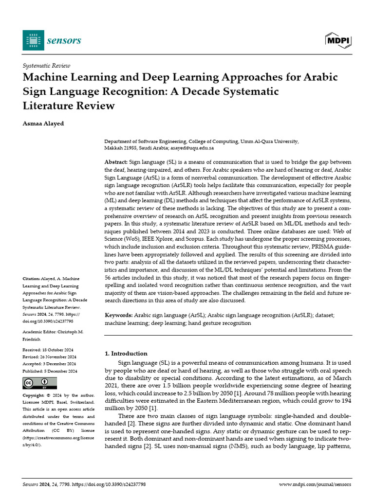 Machine Learning And Deep Learning Approaches For Pdf Systematic Review Machine Learning