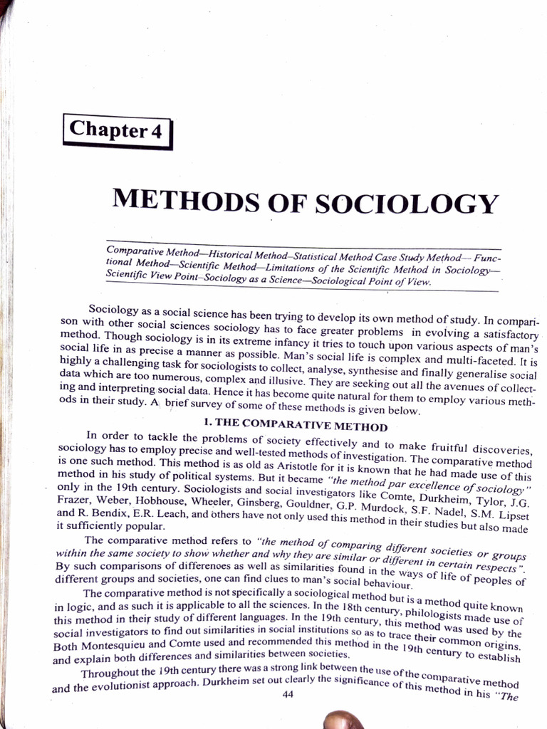 methods of sociology | PDF | Sociology | Statistics