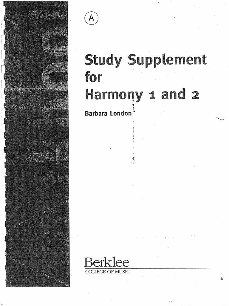 Study Supplement For Harmony 1-2 | PDF