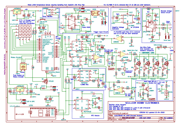 DC Load Schematic 9 2 Update | PDF