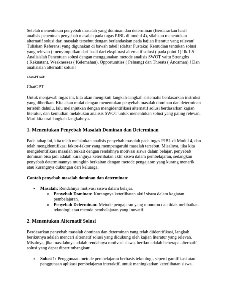 Lembar Kerja Modul 9 | PDF