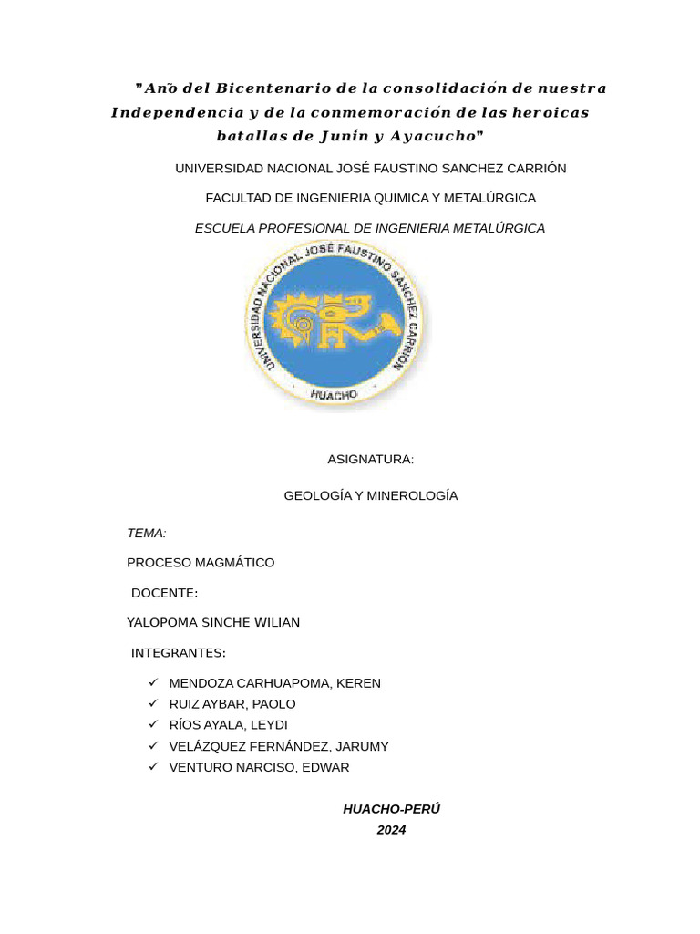 Proceso Magmático y Formación de Rocas Ígneas | PDF | Magma | Roca ...