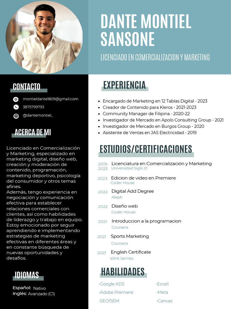 CV 24 DANTE MONTIEL ESP | PDF