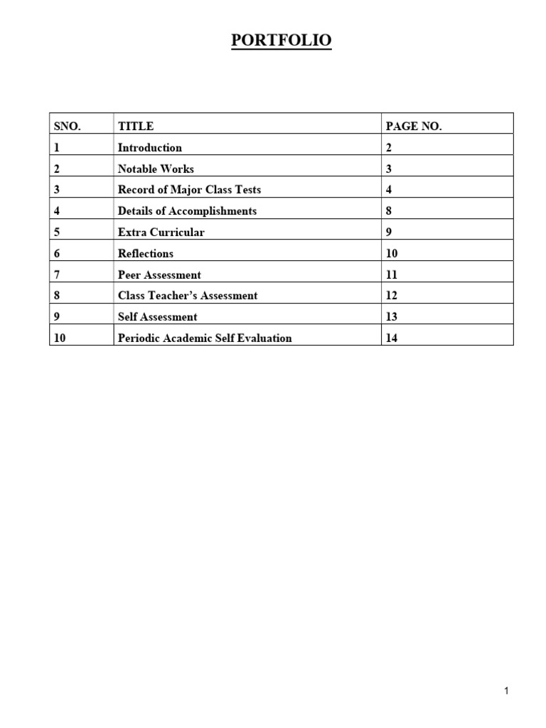 Comprehensive Student Portfolio Guide | PDF | Learning | Social Psychology