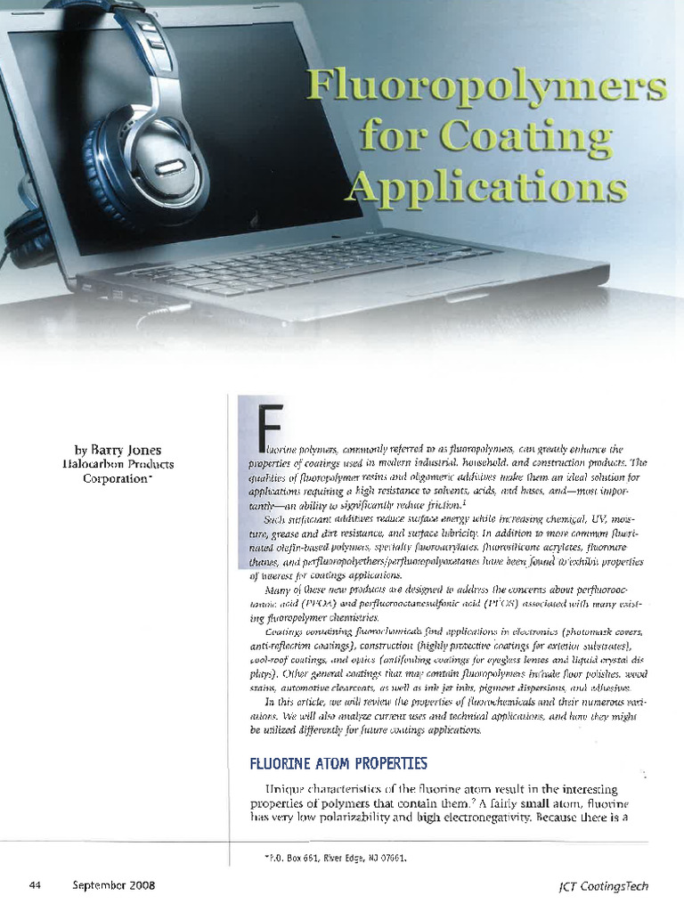 Fluoropolymers For Coating Applications | PDF