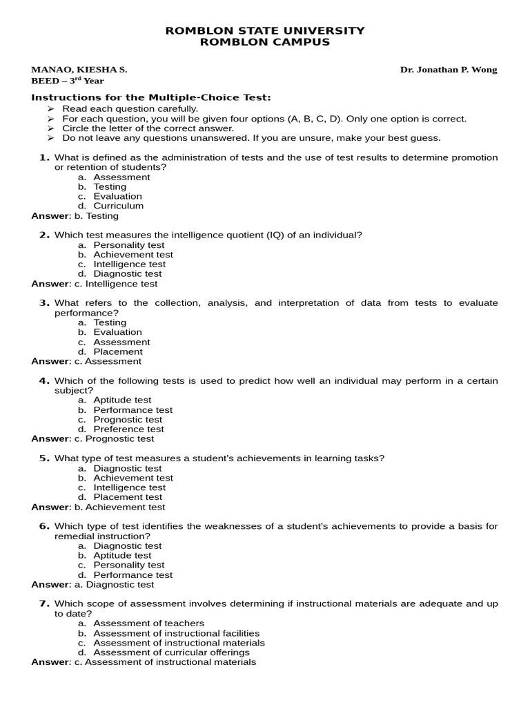 2024-TOS-TEMPLATE (4) | PDF | Educational Assessment | Validity (Statistics)