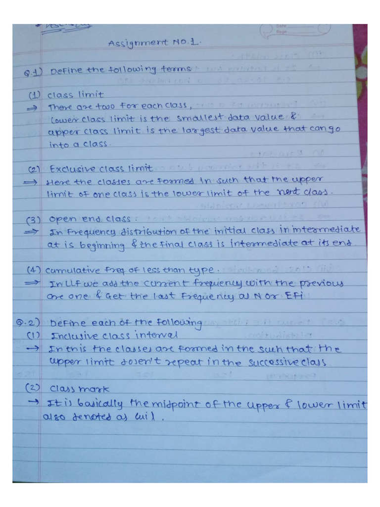 Assignment 1 Desc. Stat | PDF