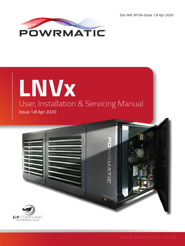 LNVX User Installation Servicing Iss1.8 Apr20 | PDF | Thermostat ...