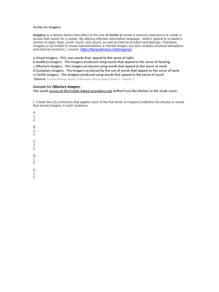 Imagery .Studydoc.1 | PDF