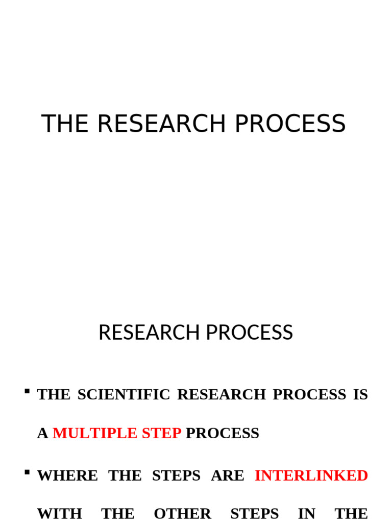 Research Process - 2 | PDF | Sampling (Statistics) | Hypothesis