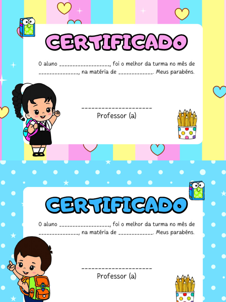 Certificado Melhor Aluno | PDF