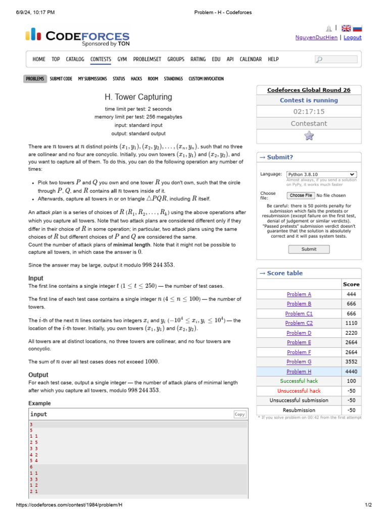 Tower Capturing Codeforces | PDF | Computer Science | Software Engineering