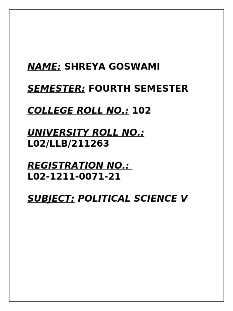 Balance of Power in Politics | PDF
