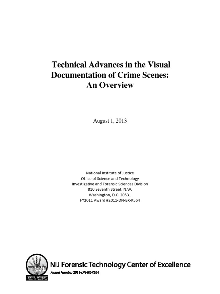 Technical Advances in The Visual Documentation of Crime Scenes | PDF | Shutter Speed | Image Scanner