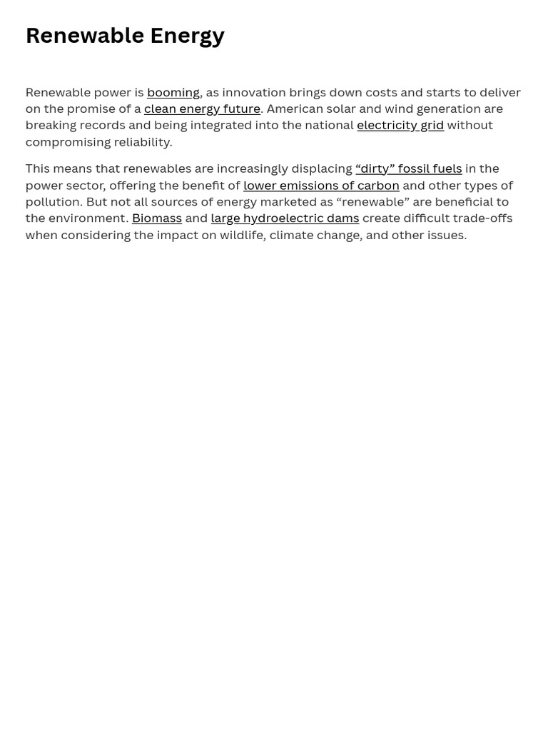 Renewable Energy | PDF