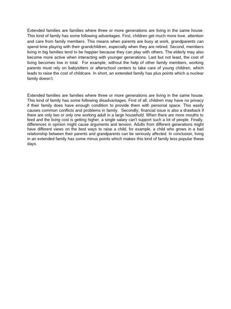 Writing GK 1 Extended Family | PDF