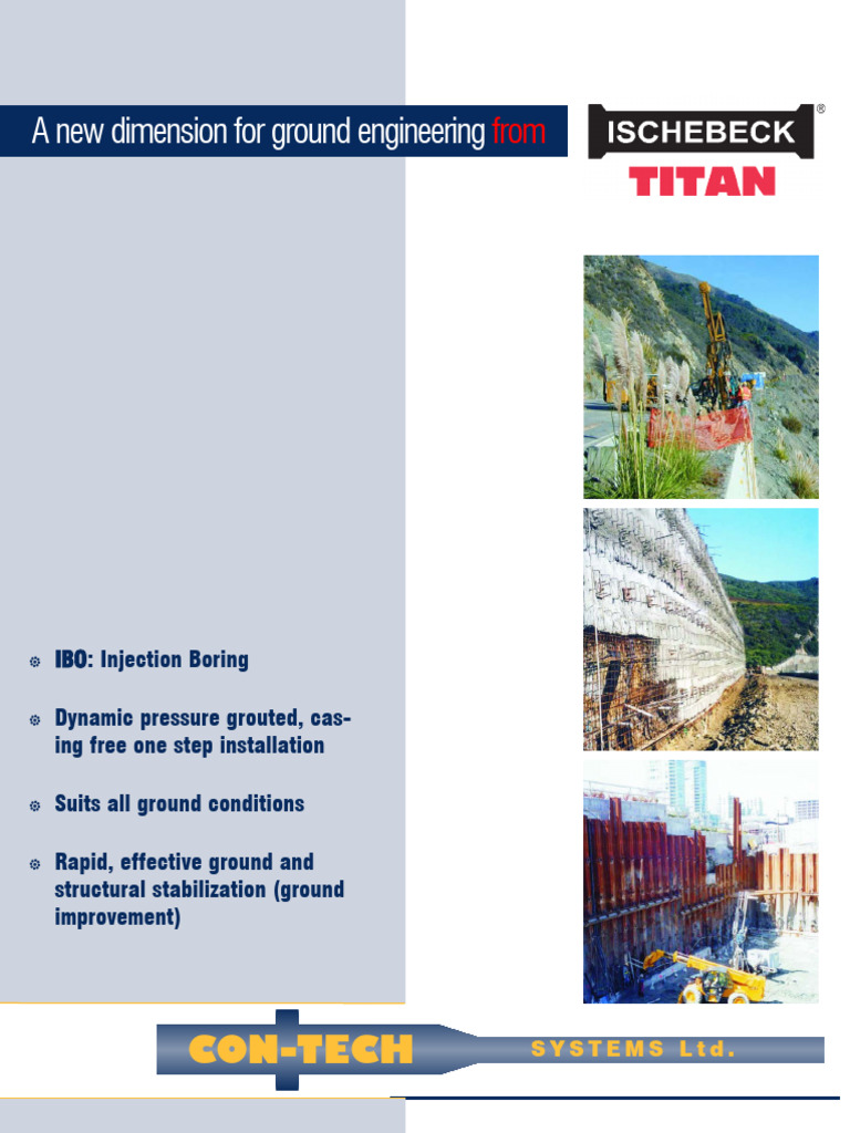 IBO Titan 2 | PDF | Stainless Steel | Deep Foundation