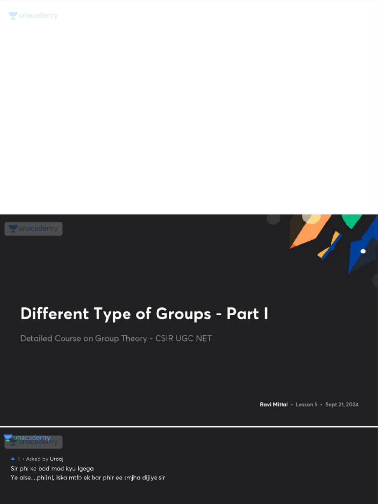 5 Different Type of Groups Part I With Anno | PDF
