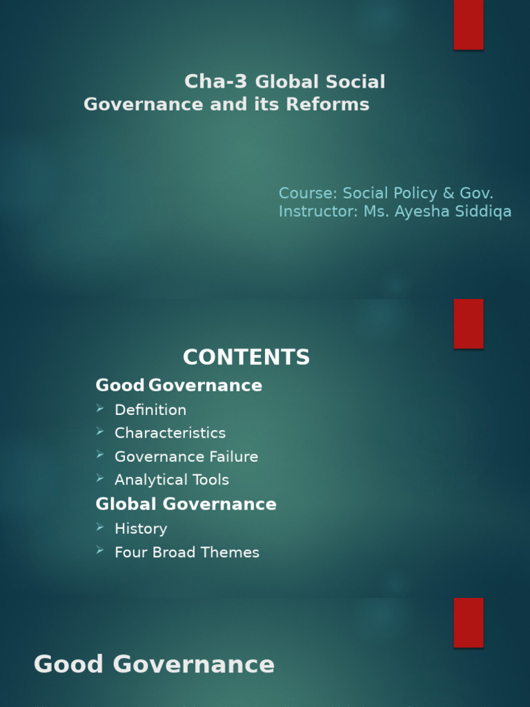 Cha-3 (1) | PDF | Governance | Global Governance