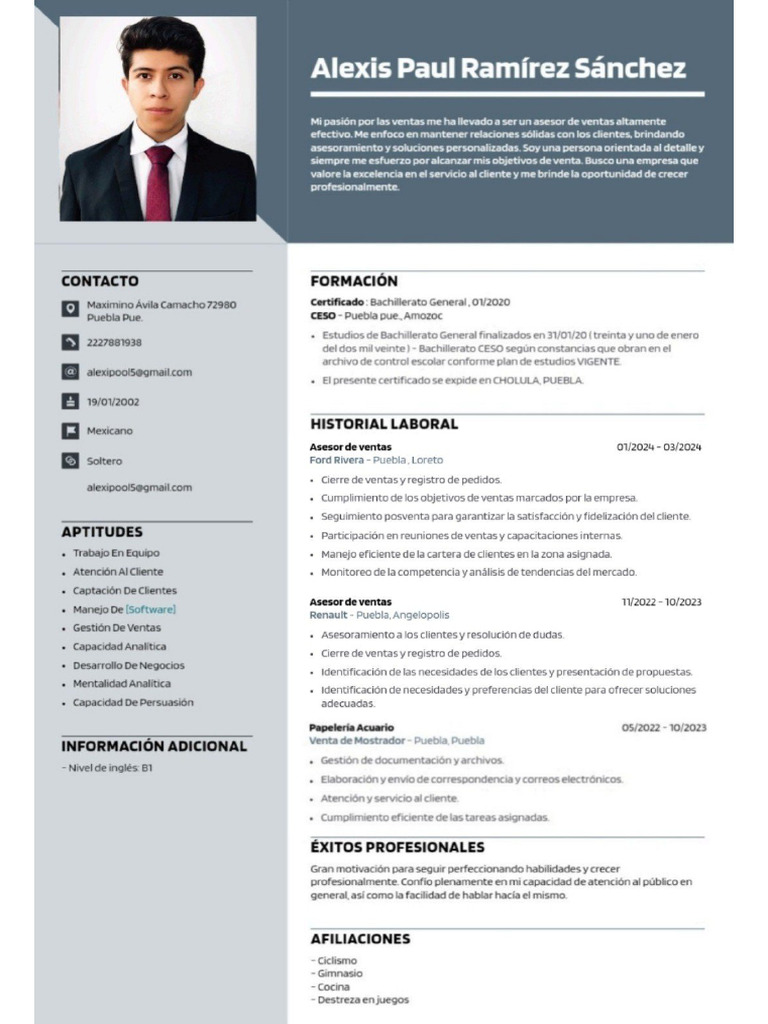 CV Alexis Sánchez 2024 | PDF