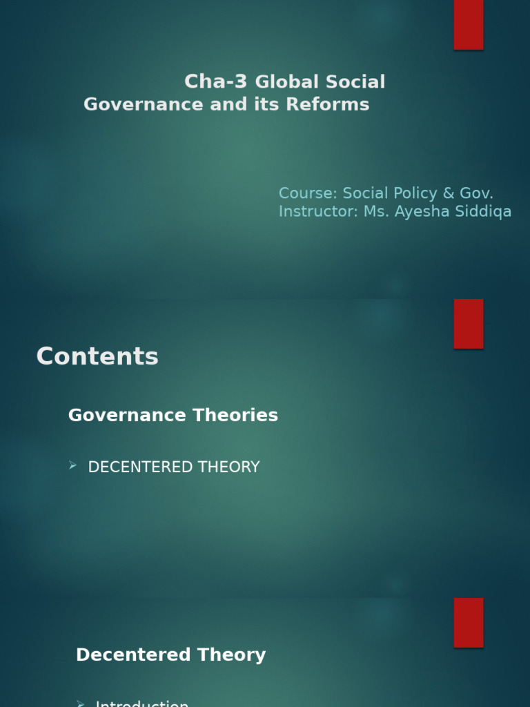 Decentered Theory in Social Governance | PDF