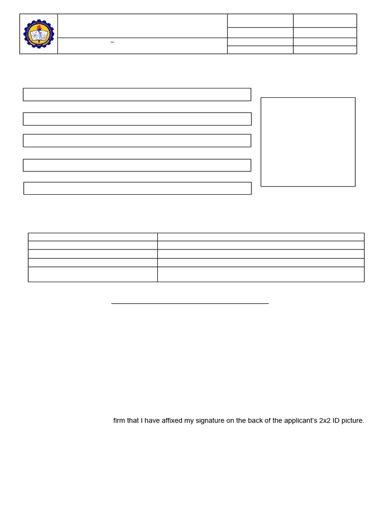 QF Osas 21 Form 1a | PDF