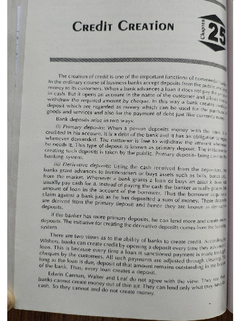 Credit Creation | PDF