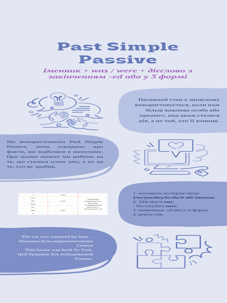 Past Simple Passive | PDF