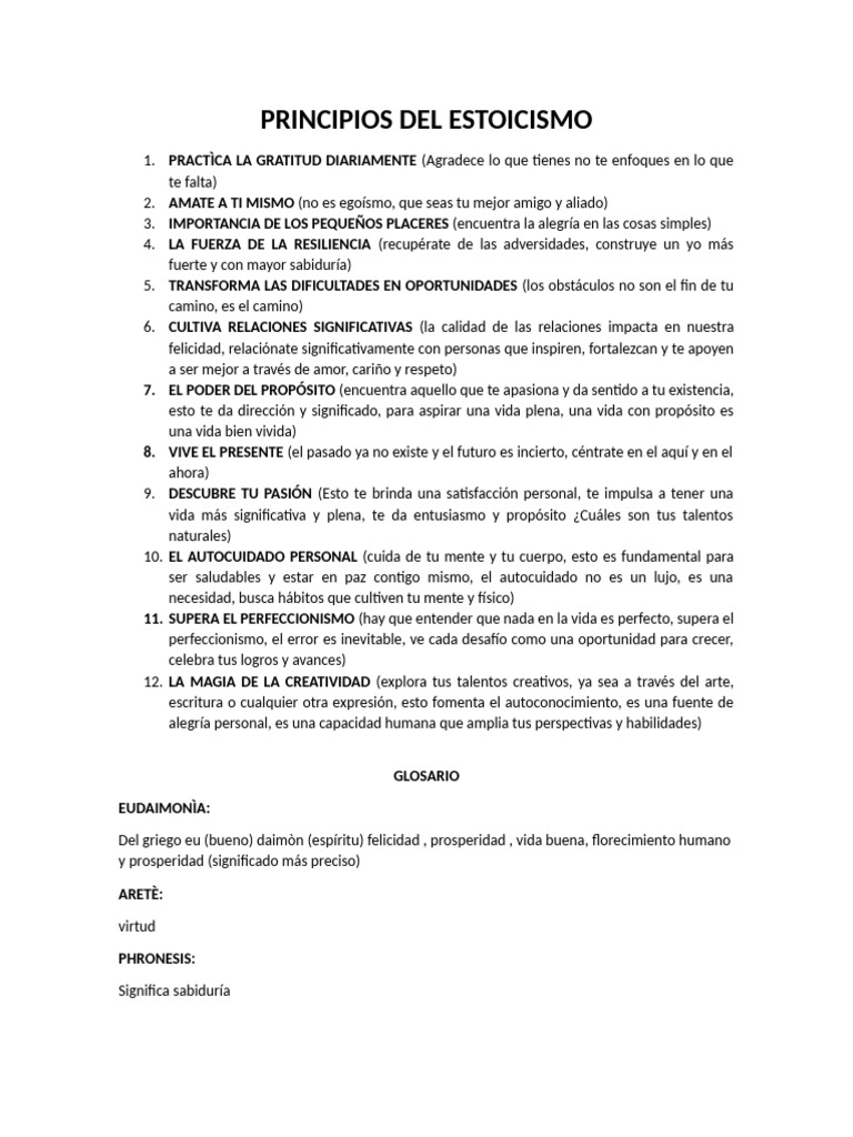 Principios Del Estoicismo | PDF
