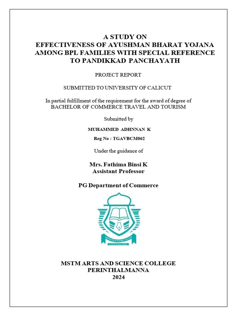 Muhammed Adhnnan K Project (1) (1) (1) mstm final (1).docx final tt.pdf pdffffff | PDF | Health ...