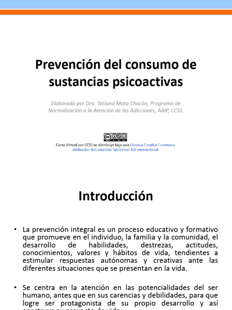 Prevencion Del Consumo de Sustancias Psicoactivas | PDF | Drogas | Comportamiento