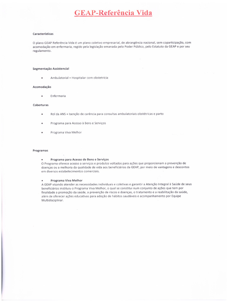 Novos Planos Geap | PDF