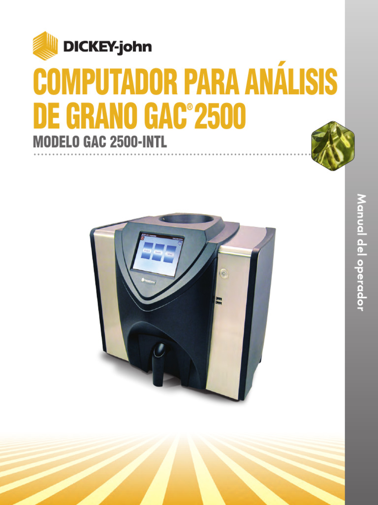 GAC 2500 INTL (Spanish) Operators Manual | PDF | USB | Tornillo
