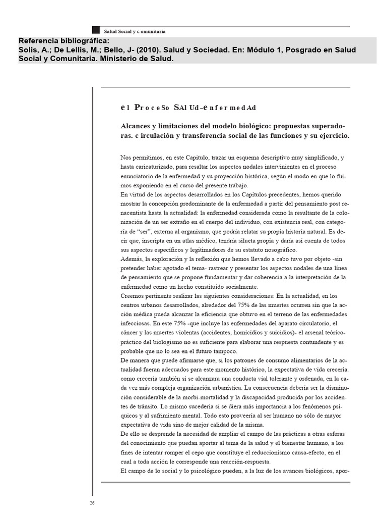 U1 OBLIGATORIA Proceso salud-enfermedad _ Solis Lellis Bello | PDF | Biología | Mente