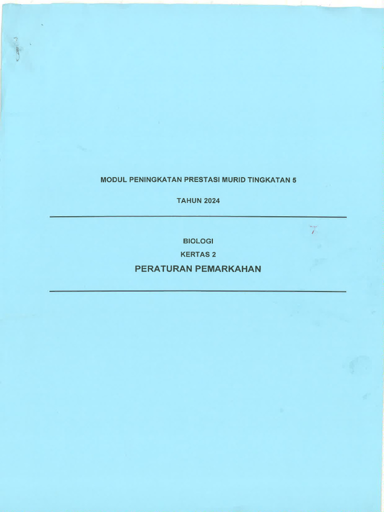 PP K2 Modul Biologi T5 2024 | PDF