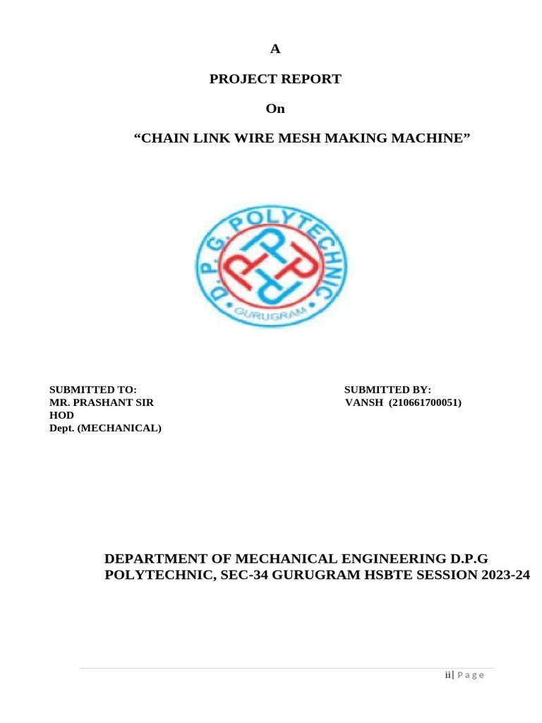 DPG Polytechnic Sec 34 Gurugram | PDF | Automation | Wire