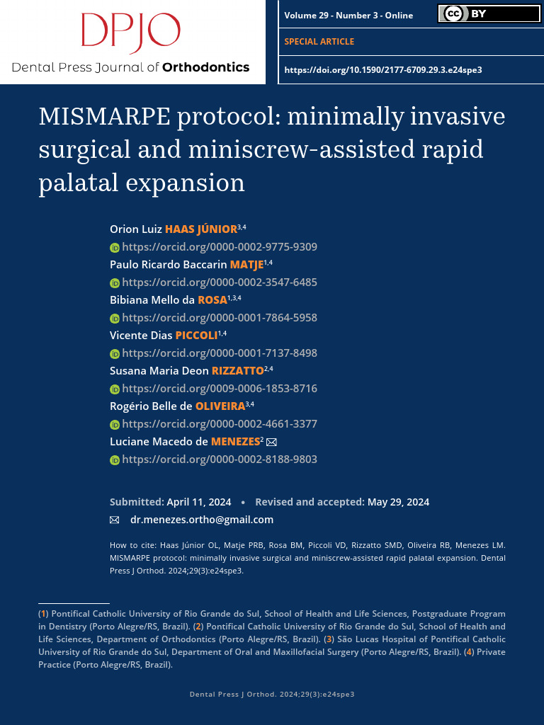 MISMARPE Protocol Minimally Invasive 2024 | PDF | Surgery